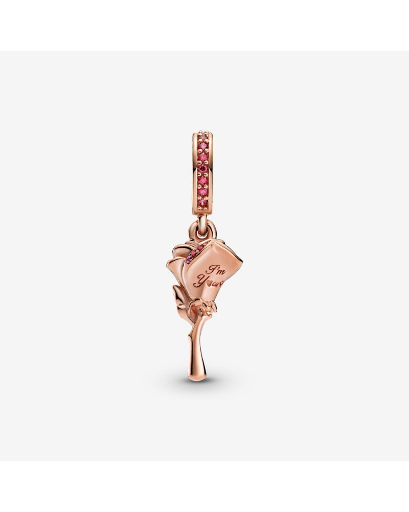 CHARM PANDORA FLOR ROSA
