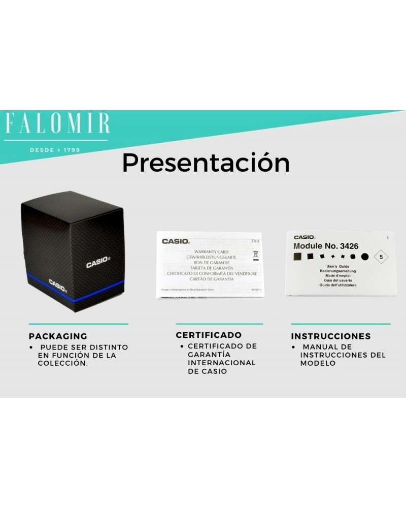 RELOJ CASIO HORA UNIVERSAL AE-1000W-4BVEF