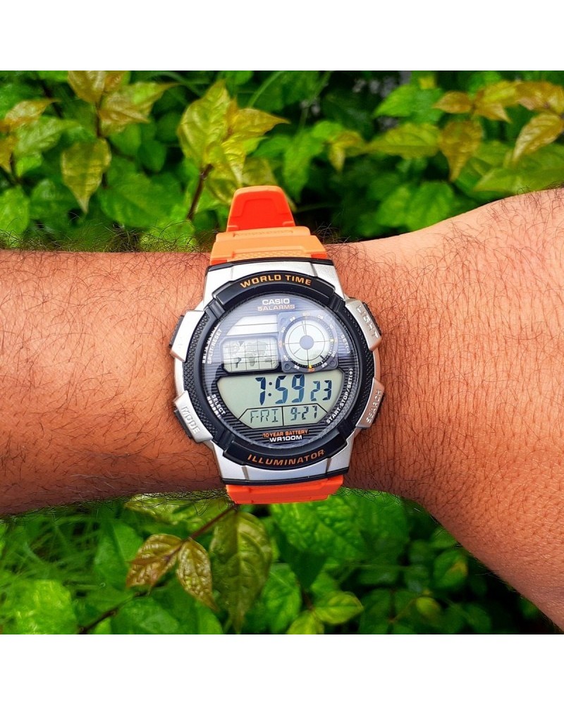 RELOJ CASIO HORA UNIVERSAL AE-1000W-4BVEF