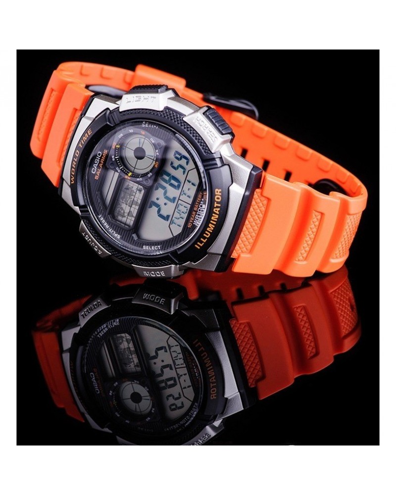 RELOJ CASIO HORA UNIVERSAL AE-1000W-4BVEF