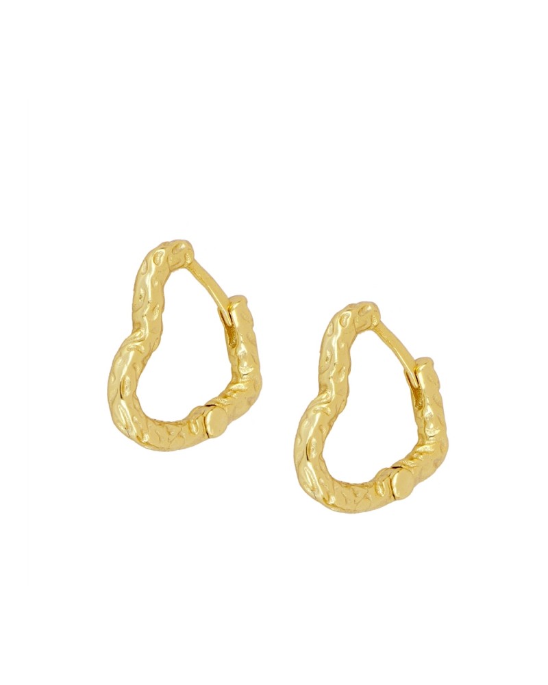 PENDIENTES HEART IN SILVER GOLD VES-PEN1943DO